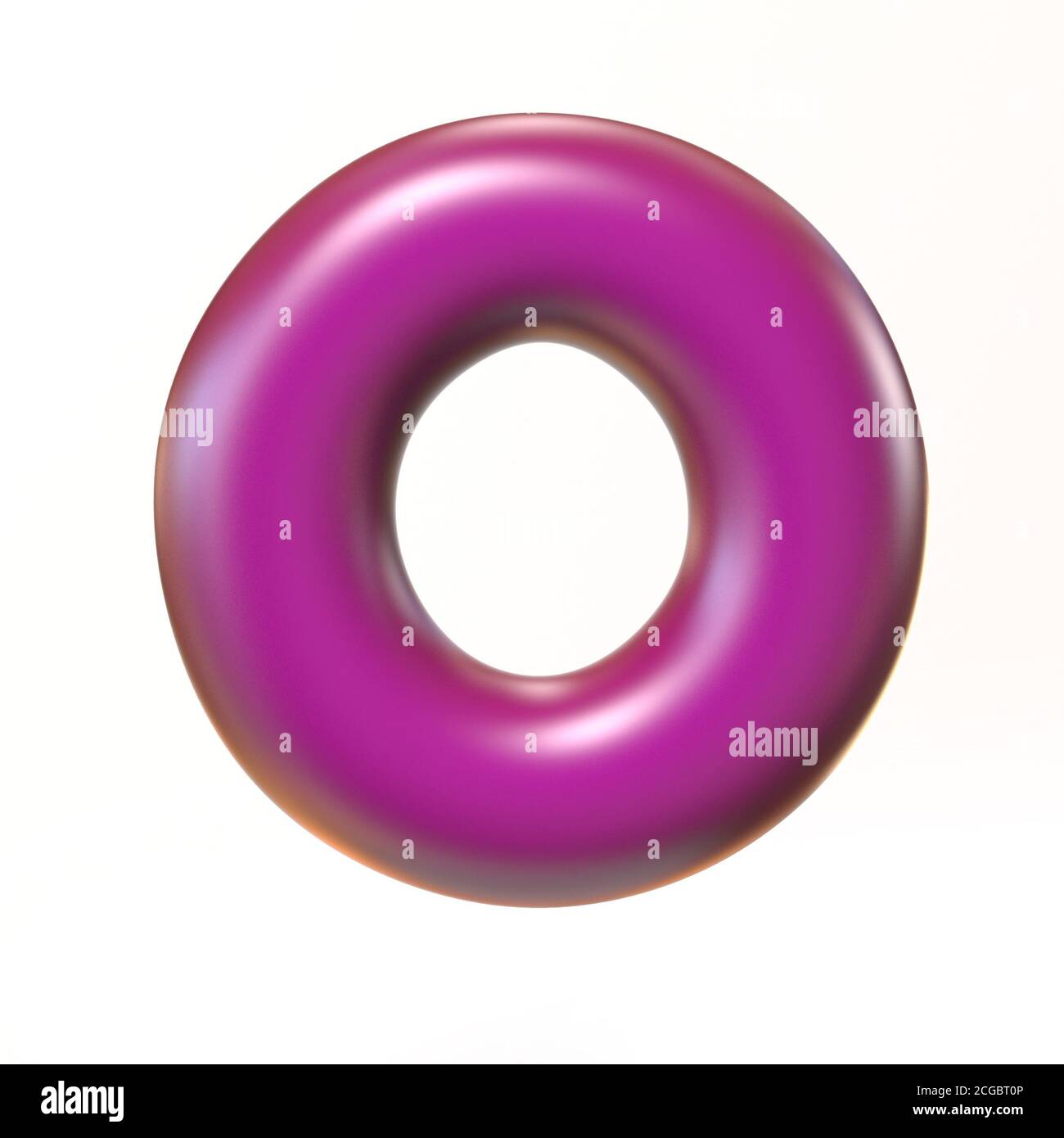 Bubbly 3d font letter O Stock Photo - Alamy