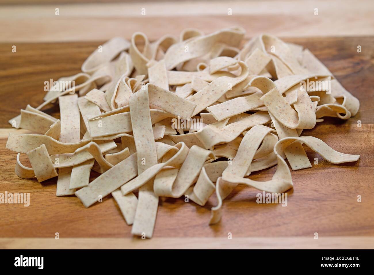 Tagliatelle in a close-up Stock Photo - Alamy