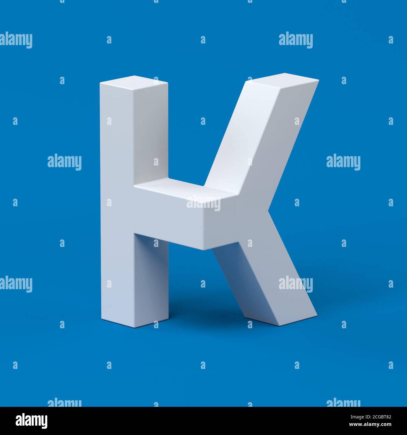 Isometric font 3d rendering letter K Stock Photo - Alamy
