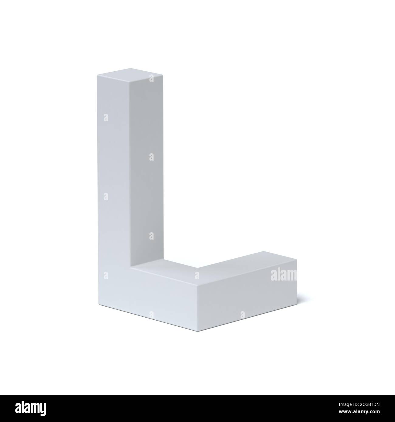 Isometric font 3d rendering letter L Stock Photo - Alamy