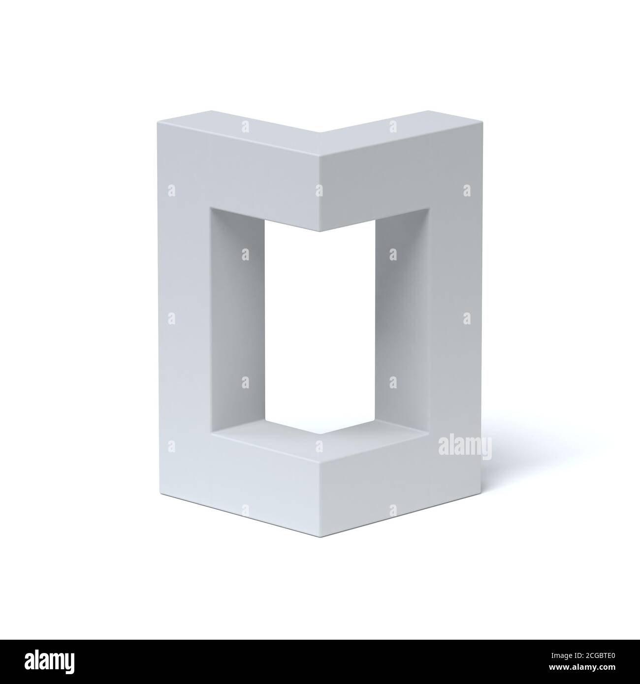 Isometric font 3d rendering letter O Stock Photo - Alamy
