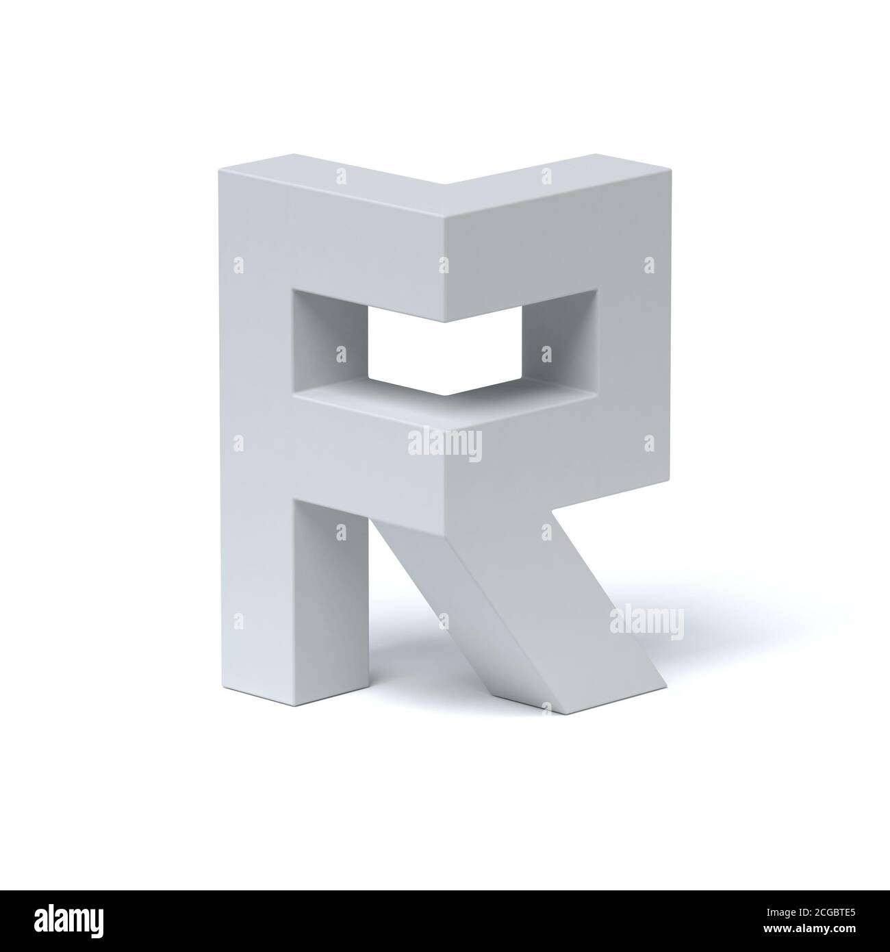 Isometric font 3d rendering letter R Stock Photo - Alamy