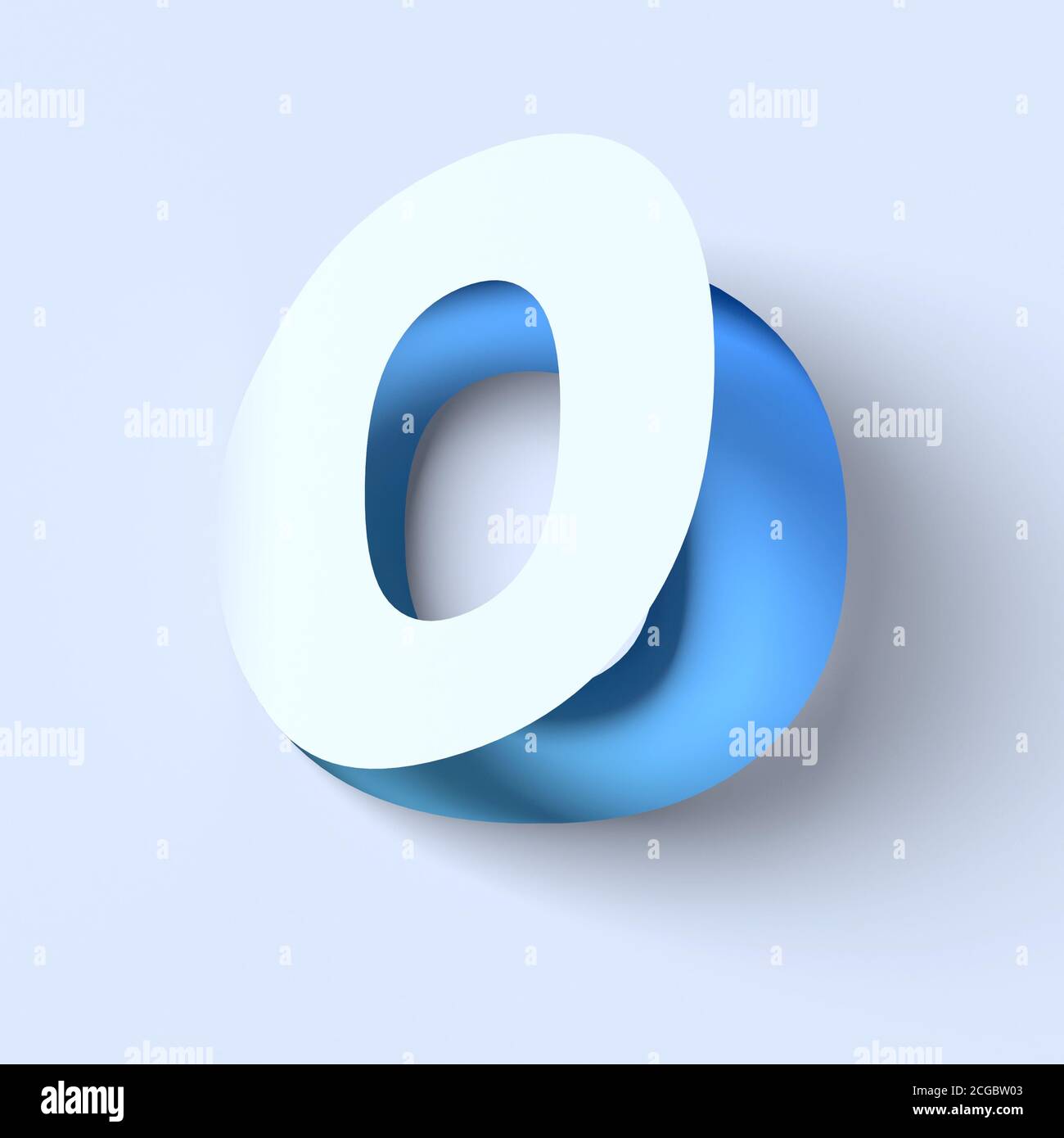 Cut out paper font letter O Stock Photo - Alamy