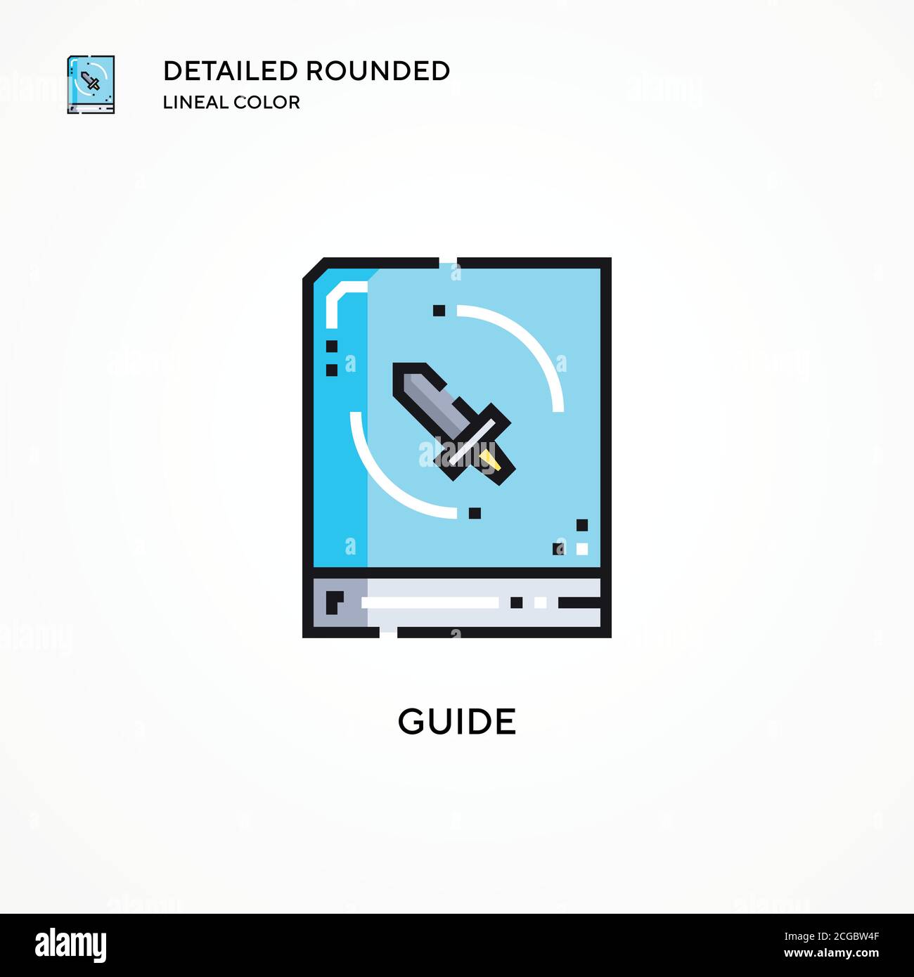 Guide vector icon. Modern vector illustration concepts. Easy to edit ...