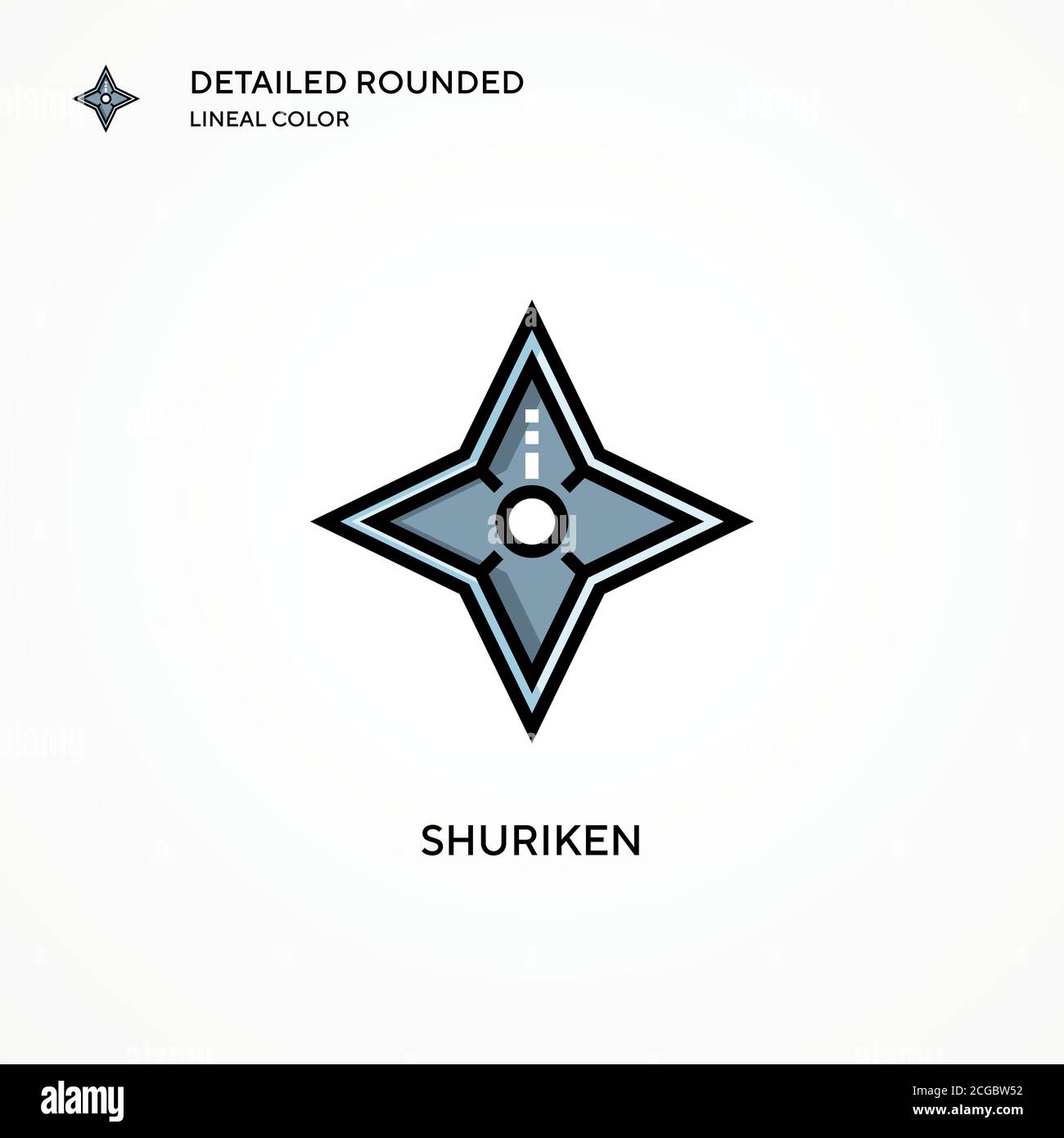 Shuriken vector icon. Modern vector illustration concepts. Easy to edit ...