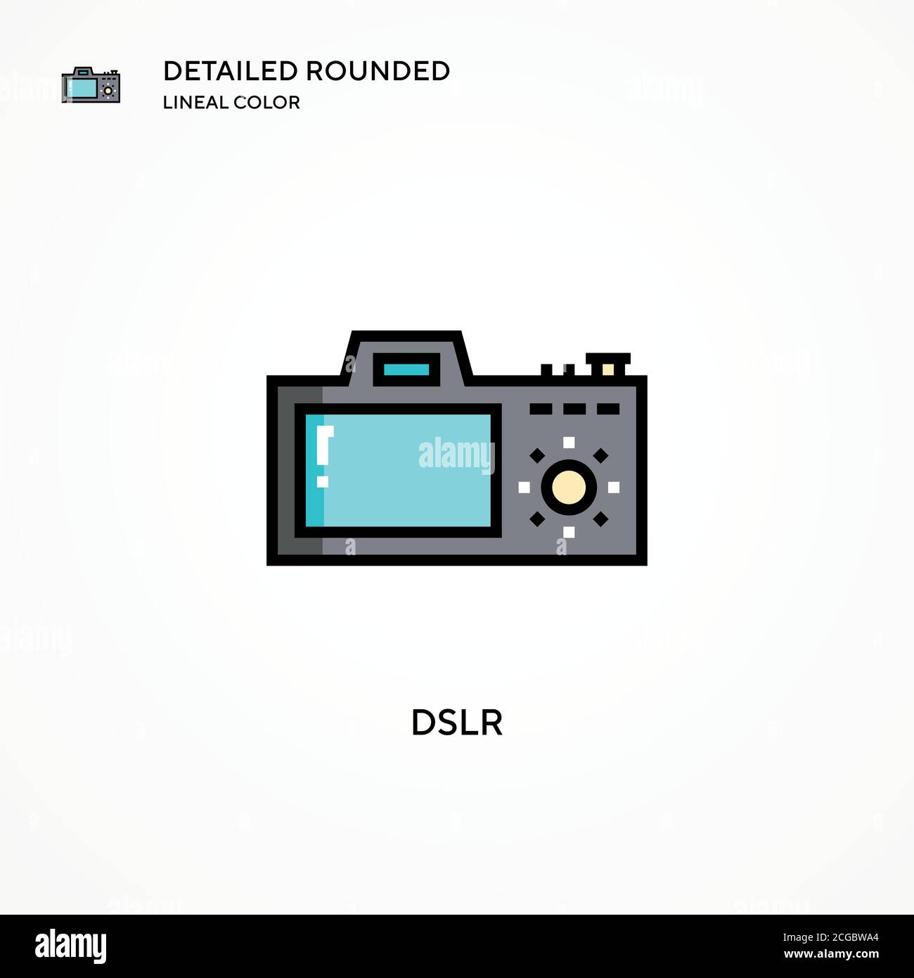 Dslr vector icon. Modern vector illustration concepts. Easy to edit and ...