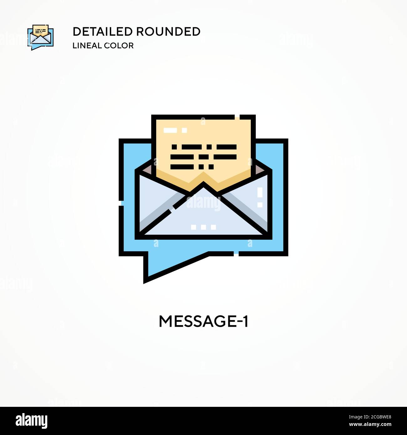 Message-1 vector icon. Modern vector illustration concepts. Easy to ...