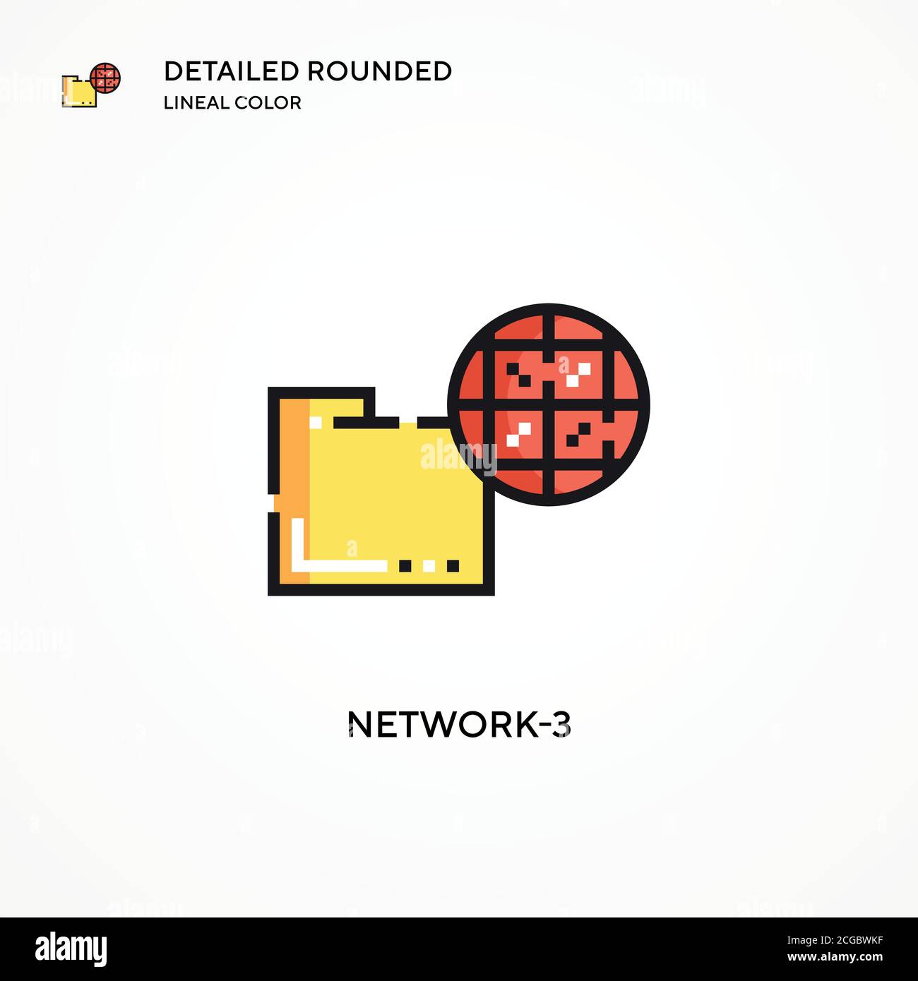 Network-3 vector icon. Modern vector illustration concepts. Easy to ...