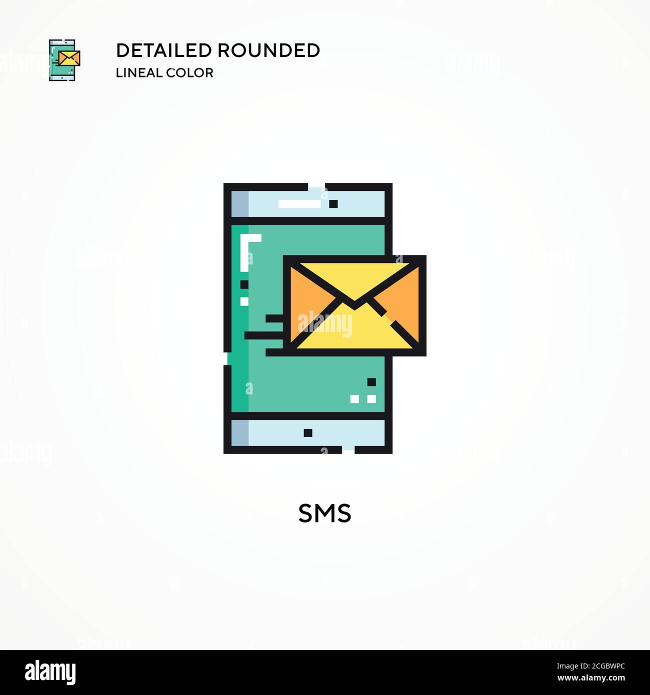 Sms vector icon. Modern vector illustration concepts. Easy to edit and ...