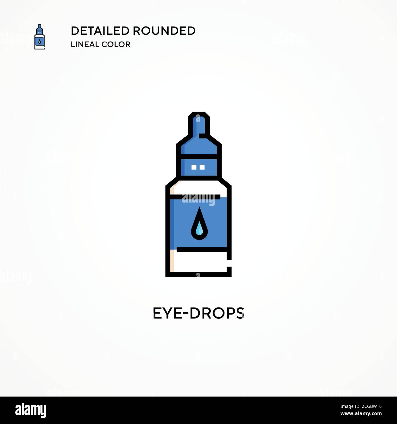Eye-drops vector icon. Modern vector illustration concepts. Easy to ...