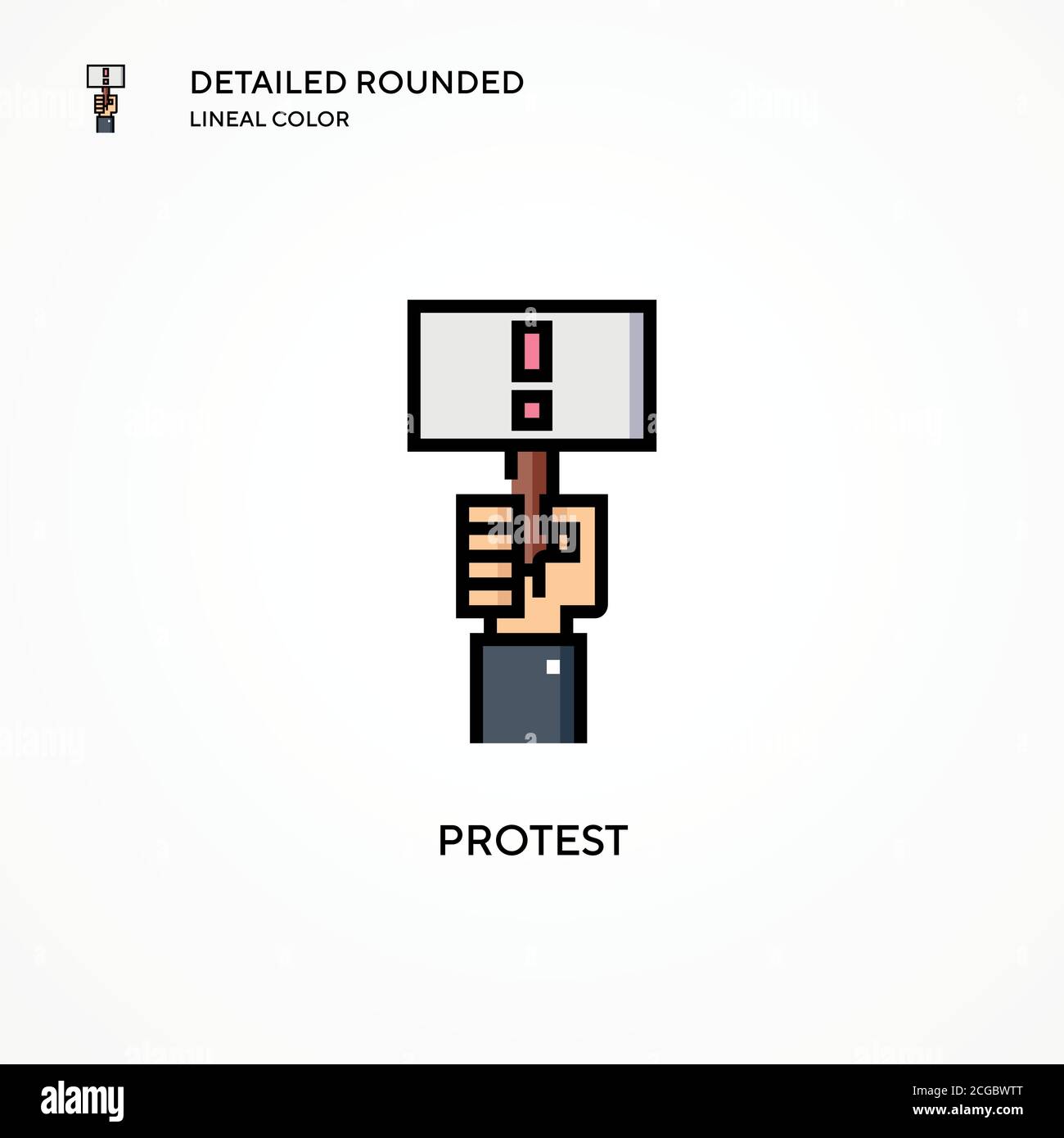 Protest vector icon. Modern vector illustration concepts. Easy to edit ...