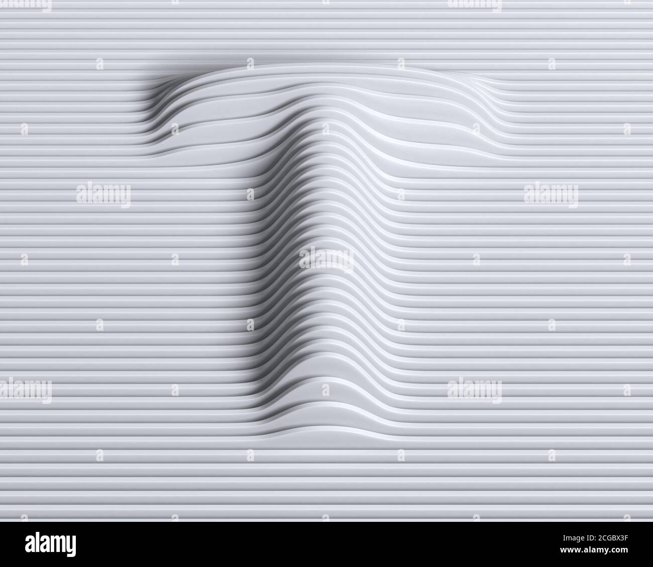 Linear 3d font letter T Stock Photo - Alamy