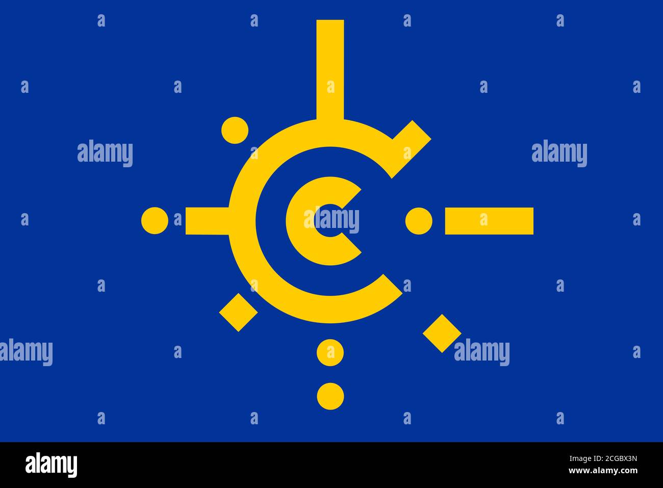 Flag of the Central European Free Trade Agreement Stock Photo - Alamy