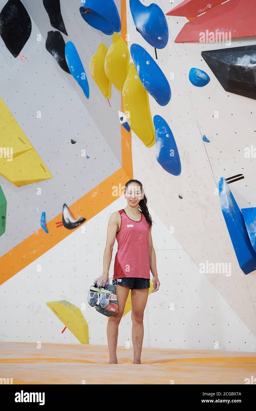 Ibaraki, Japan. 9th Sep, 2020. Japanese sport climber Akiyo Noguchi ...