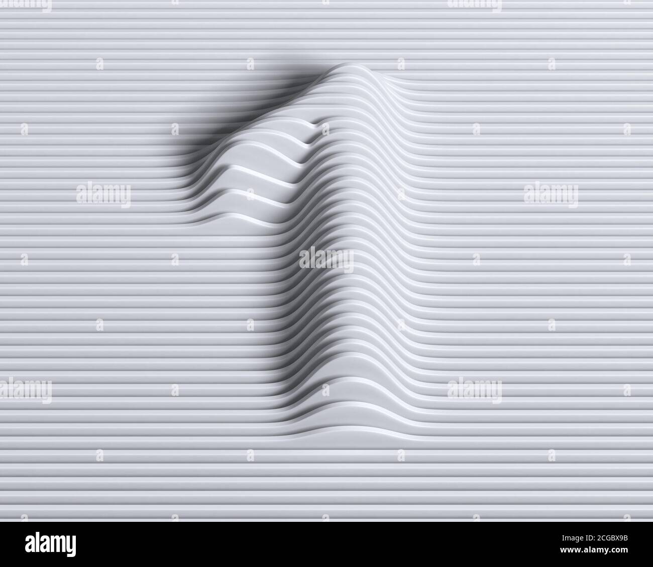 Linear 3d font number 1 Stock Photo - Alamy
