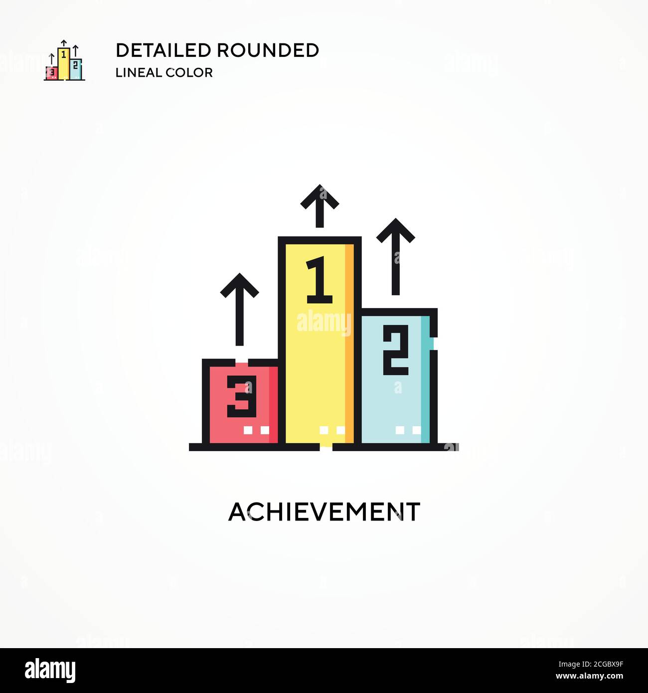 Achievement vector icon. Modern vector illustration concepts. Easy to ...