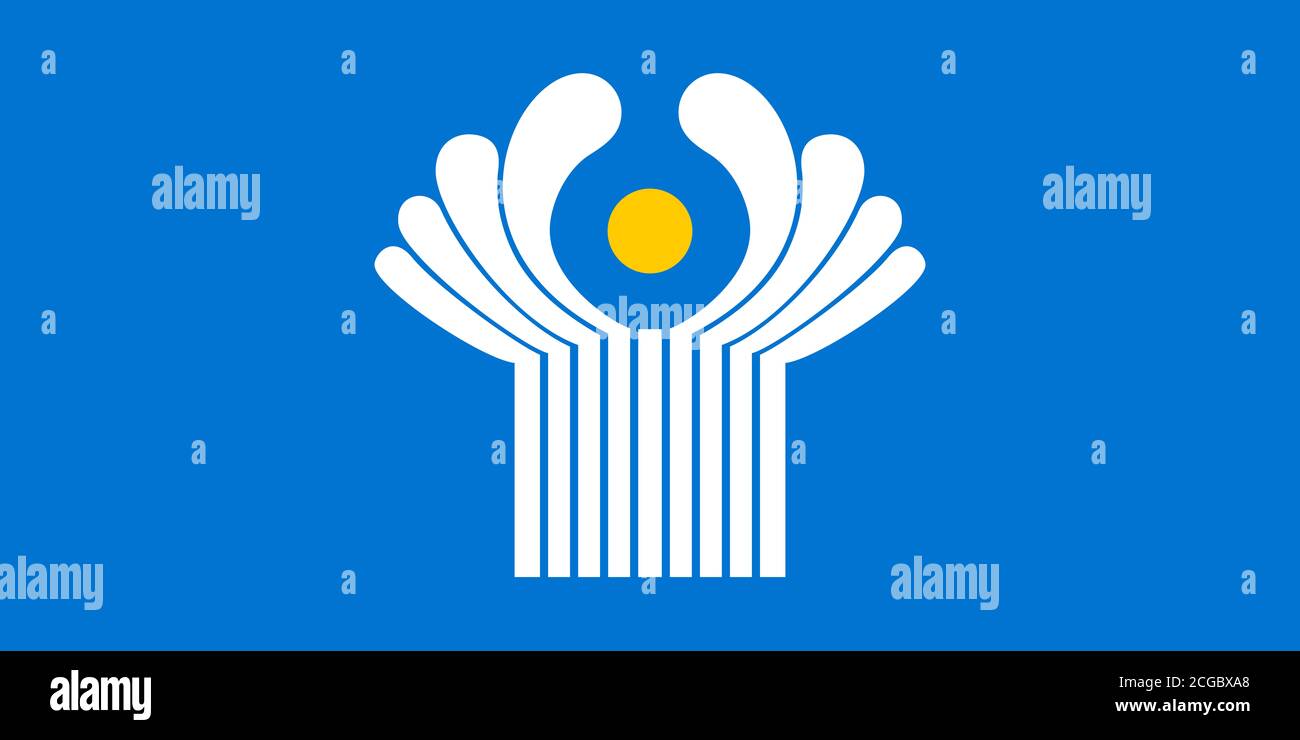 Flag of the Commonwealth of Independent States Stock Photo - Alamy