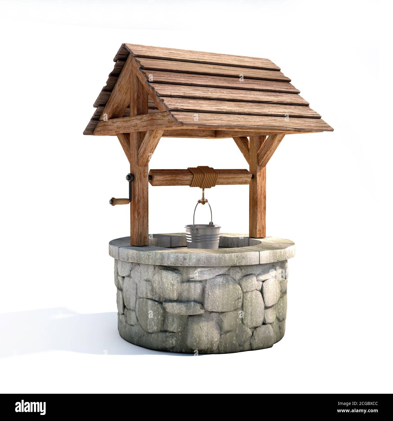 Water well pulley Cut Out Stock Images & Pictures - Alamy