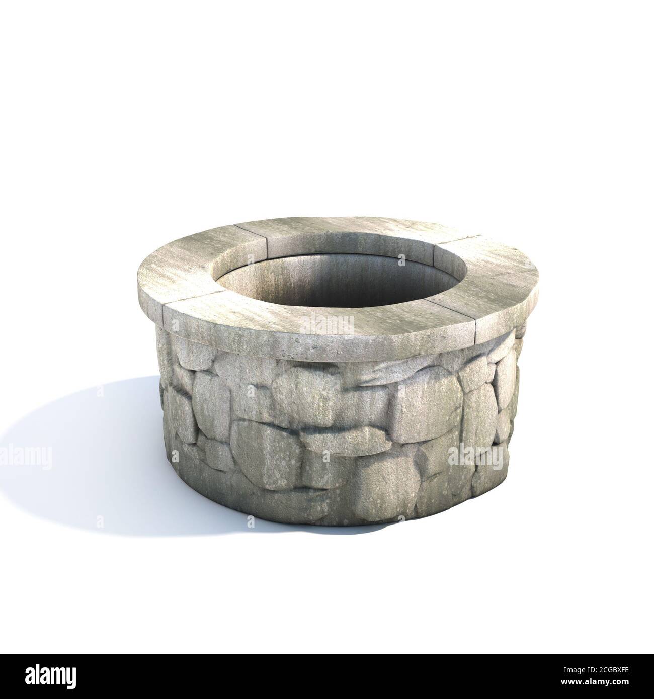 Water well on white background 3d illustration Stock Photo - Alamy