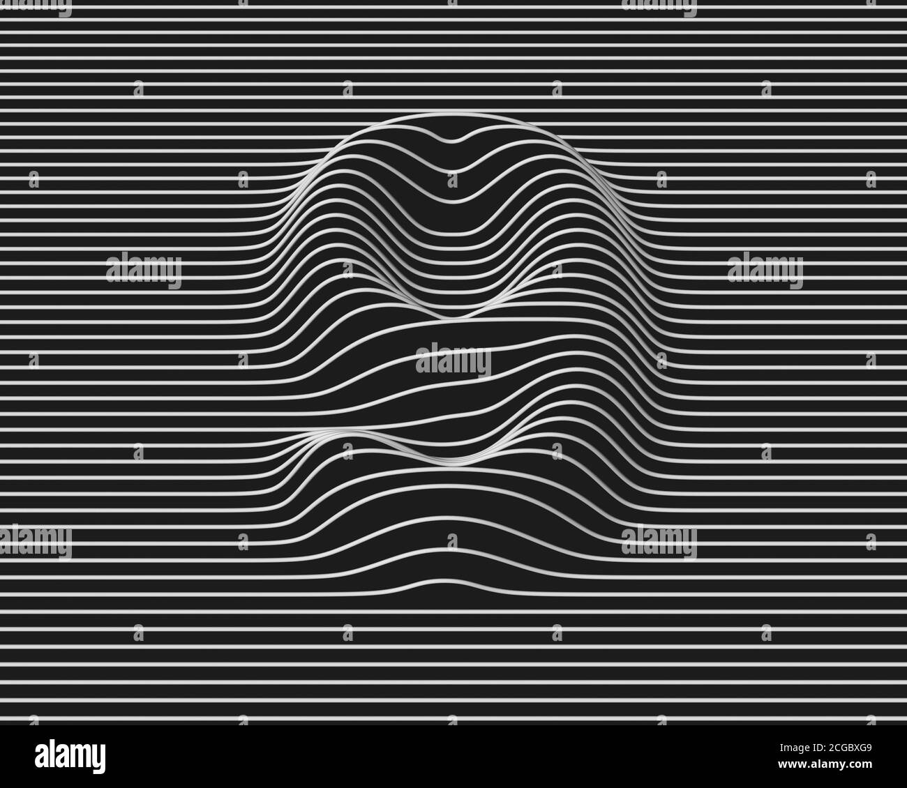 Nine number character line Black and White Stock Photos & Images - Alamy