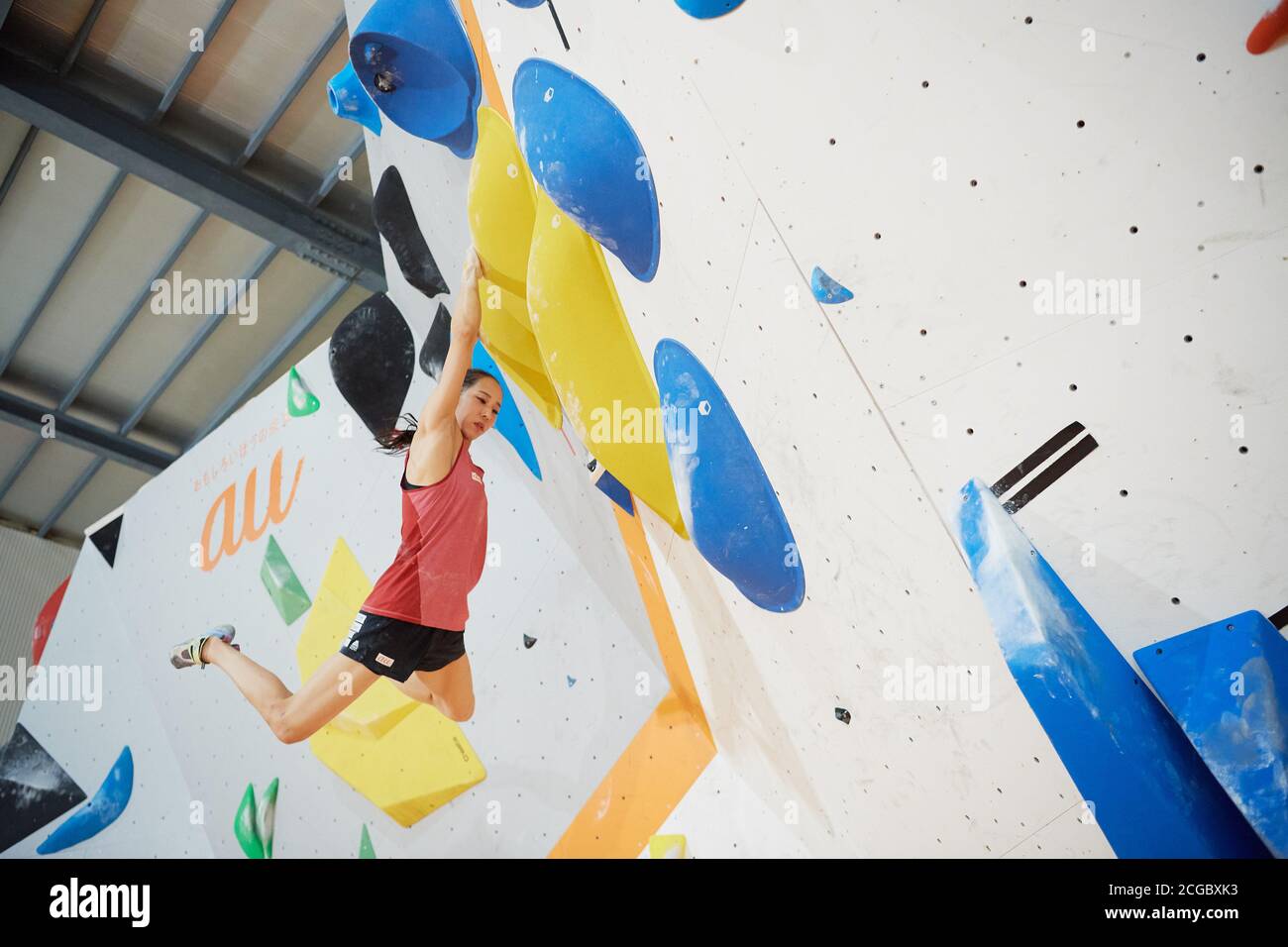 Ibaraki, Japan. 9th Sep, 2020. Japanese sport climber Akiyo Noguchi ...
