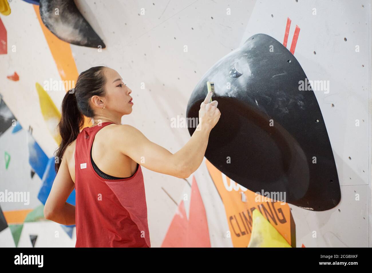 Ibaraki, Japan. 9th Sep, 2020. Japanese sport climber Akiyo Noguchi ...