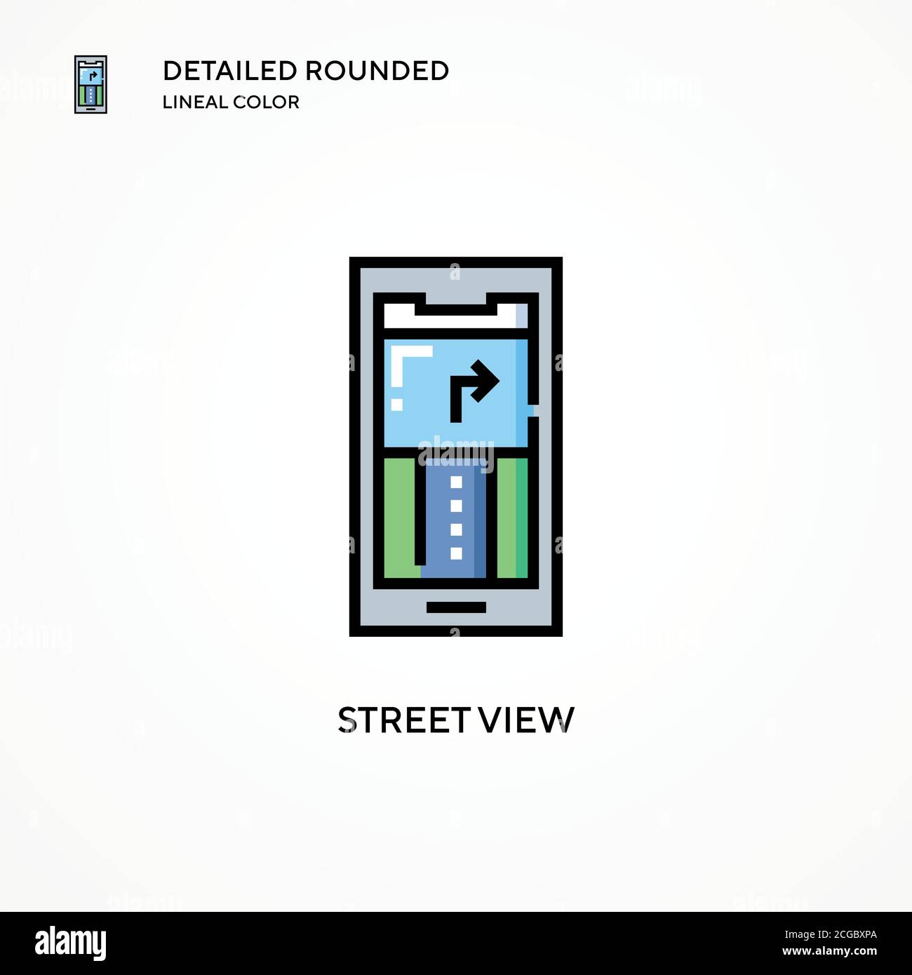Street view vector icon. Modern vector illustration concepts. Easy to ...