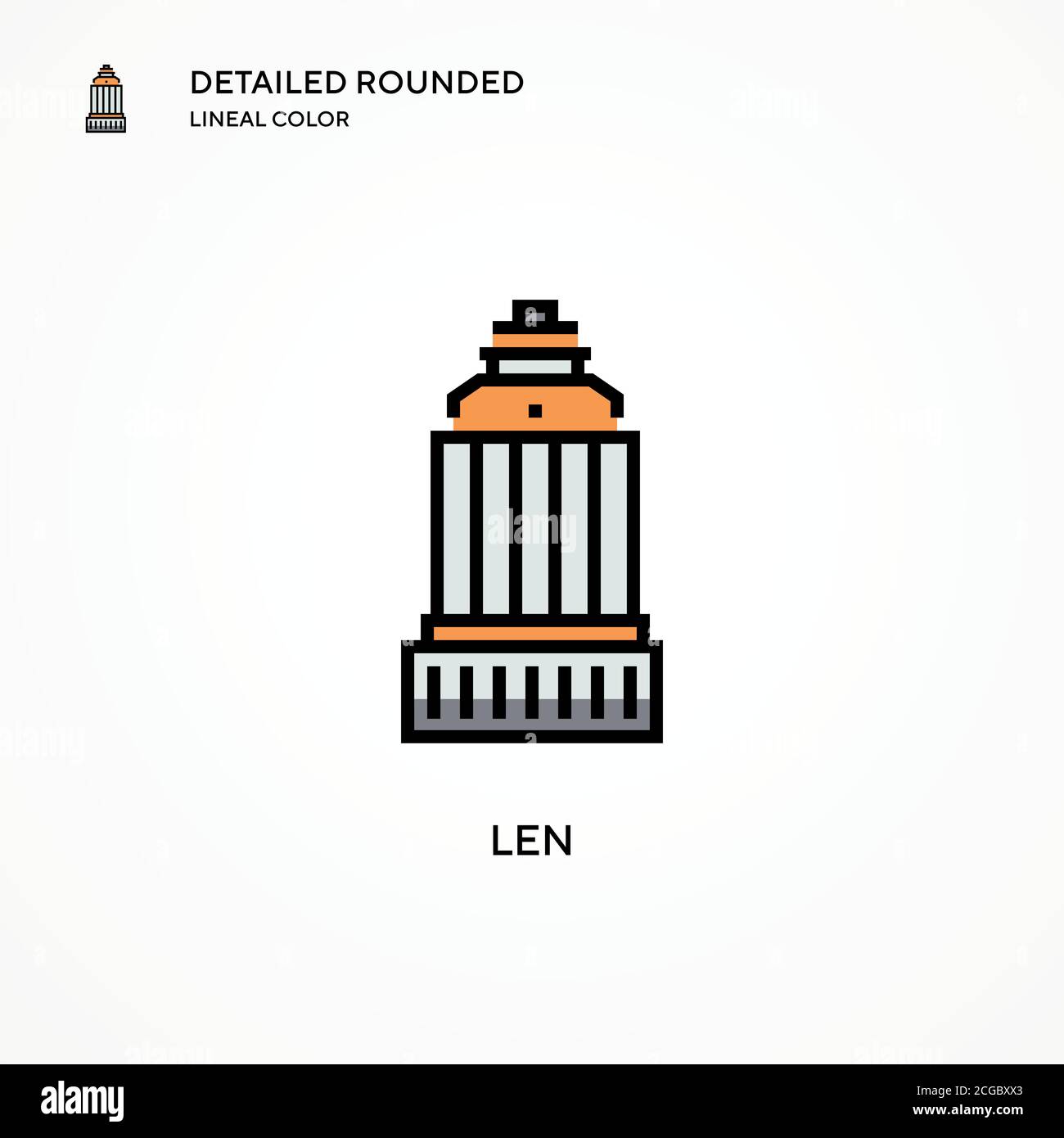 Len vector icon. Modern vector illustration concepts. Easy to edit and ...