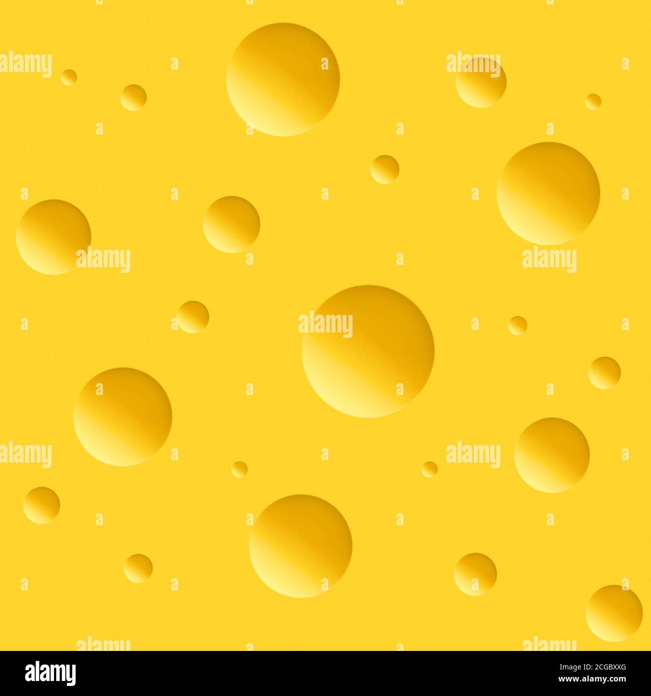 Yellow seamless background with spherical patterns 3d rendering Stock ...