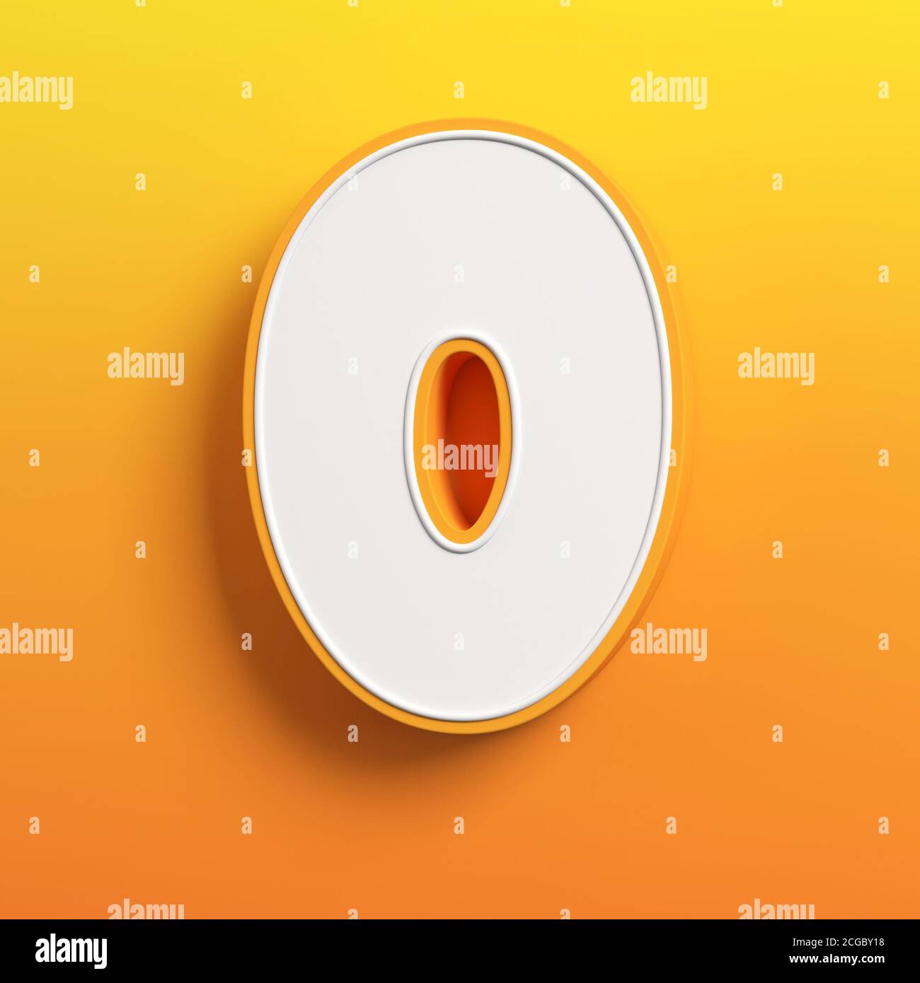 Cartoon 3d font number 0 Stock Photo - Alamy