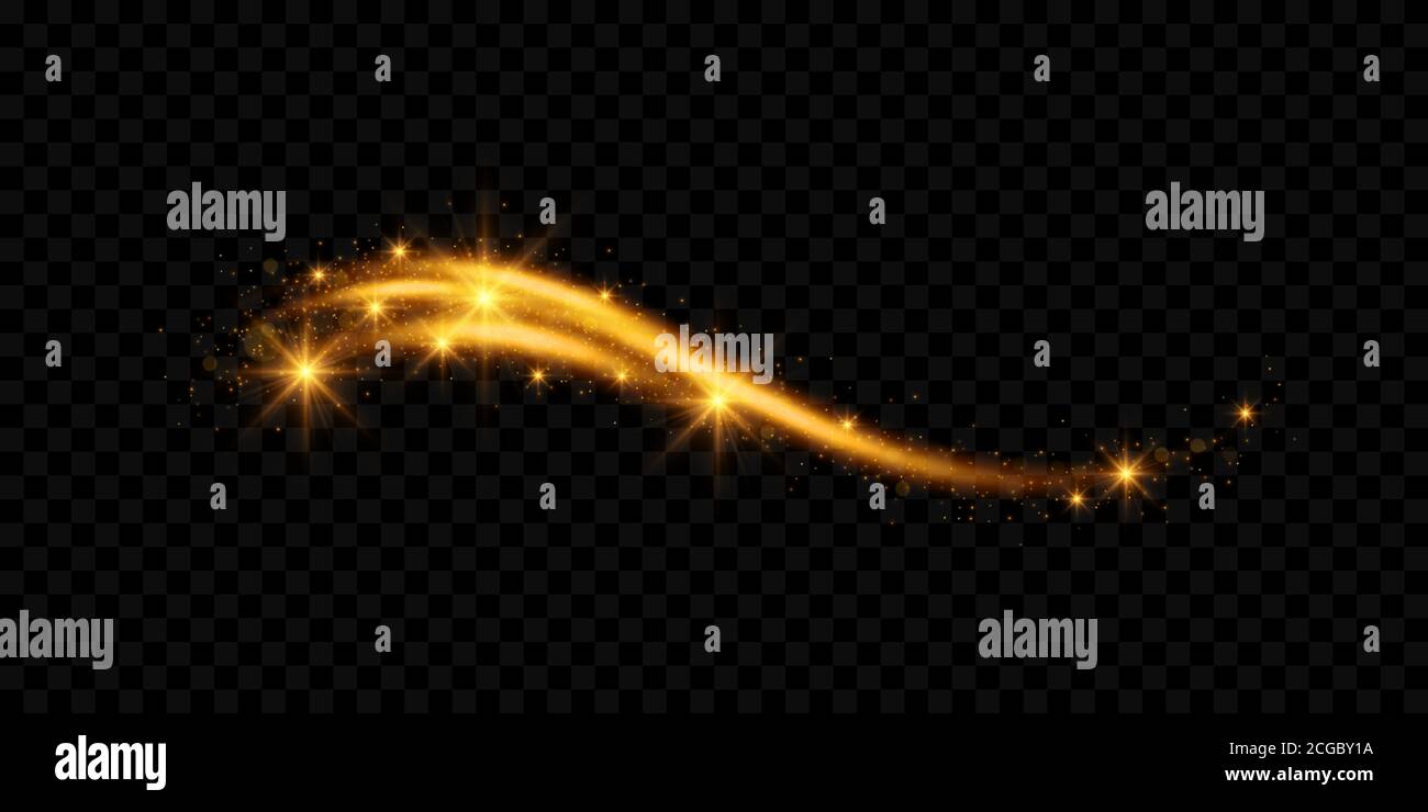Shiny glittering, magical sparkles, glowing particles. Golden light ...