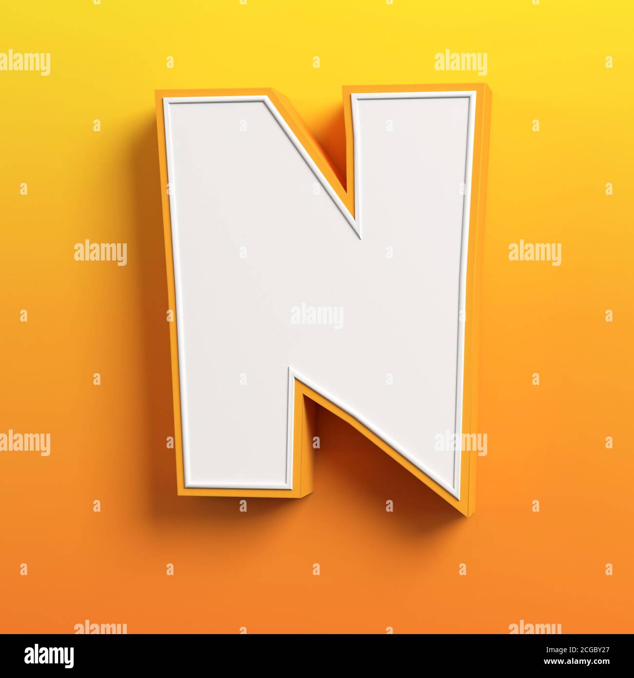 Cartoon letter n hi-res stock photography and images - Alamy