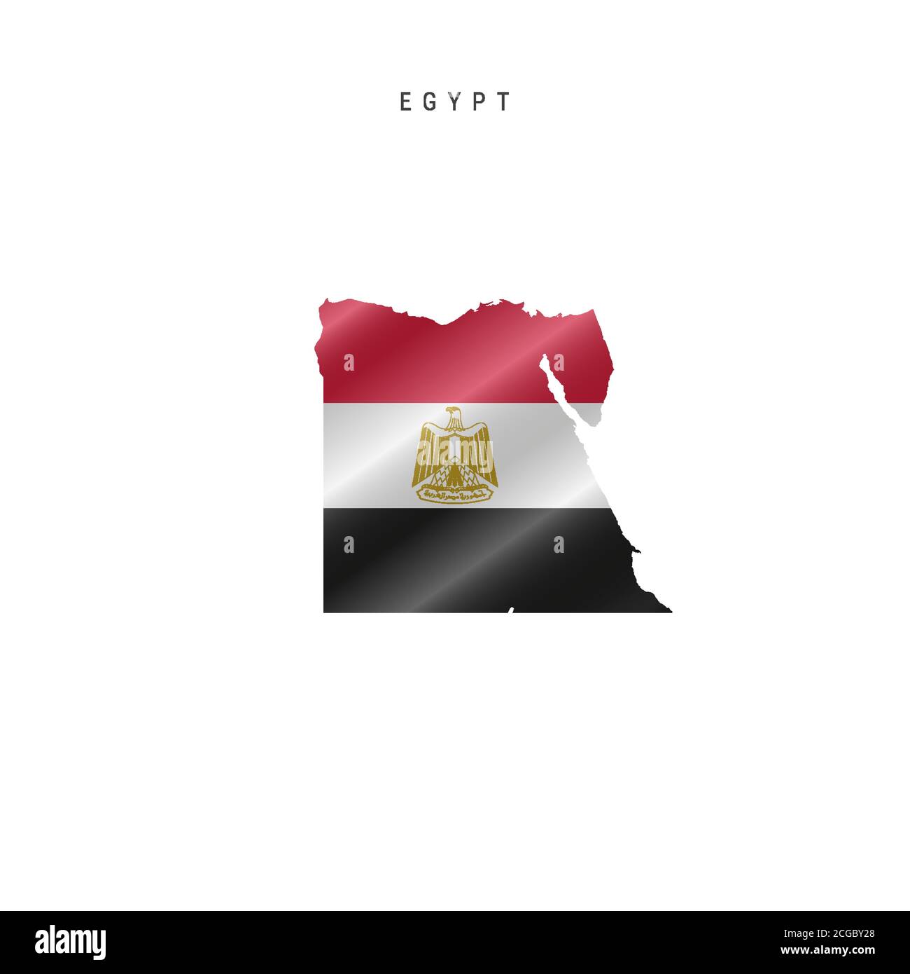 Waving flag map of Egypt. Vector illustration Stock Vector Image & Art ...