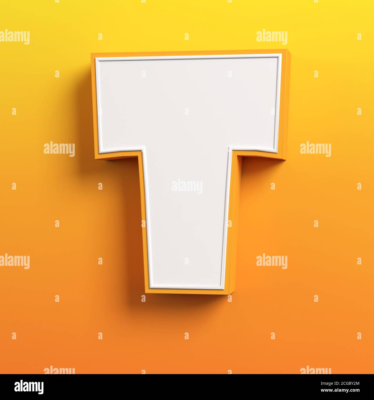 Cartoon 3d font letter T Stock Photo - Alamy