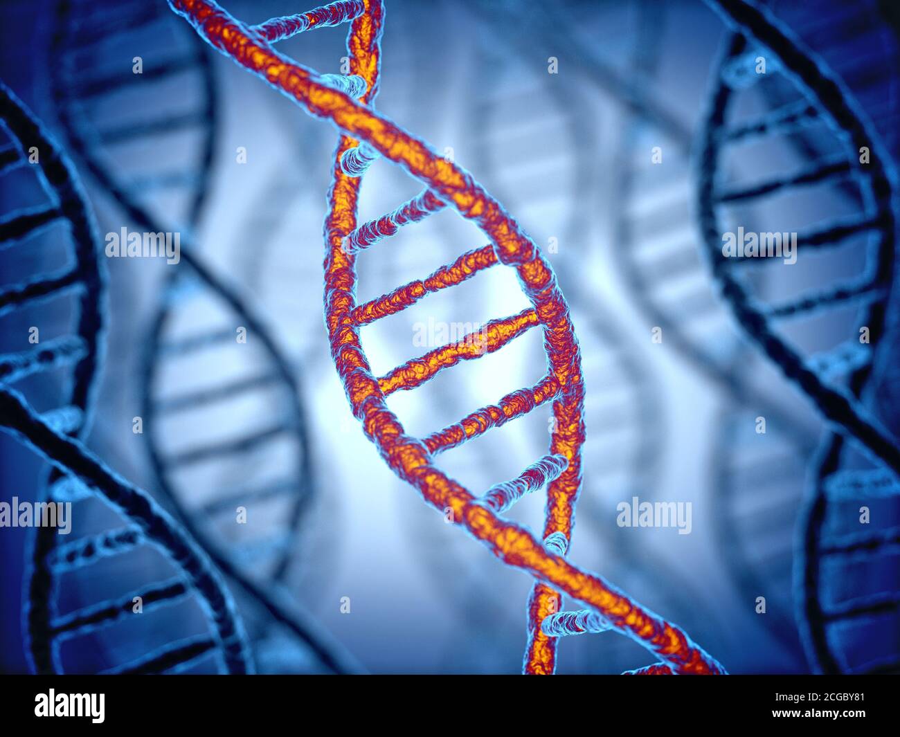DNA structure abstract 3d rendering Stock Photo - Alamy