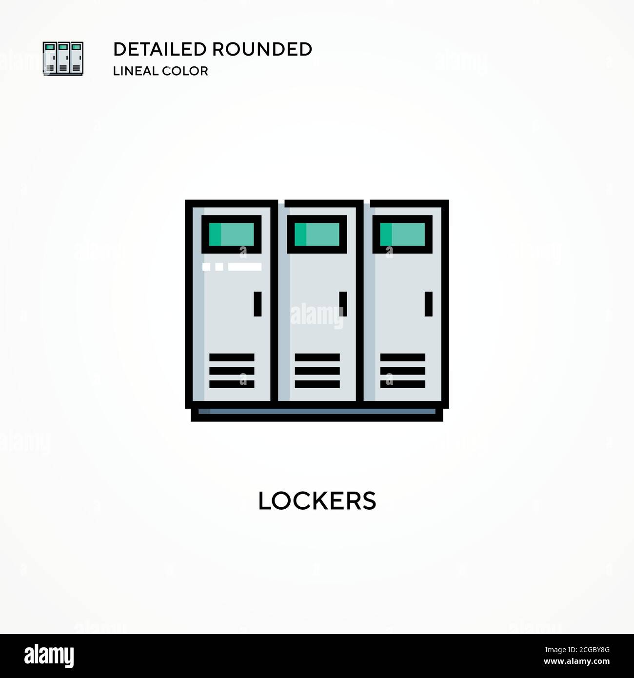 Empty high school lockers Cut Out Stock Images & Pictures - Alamy
