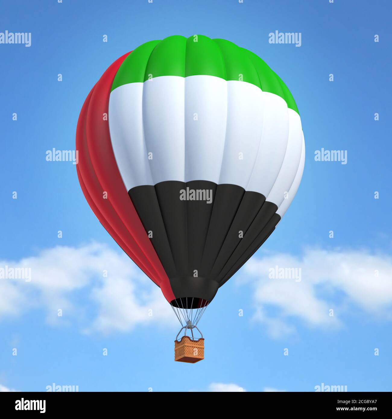 3d uae flag hi-res stock photography and images - Alamy