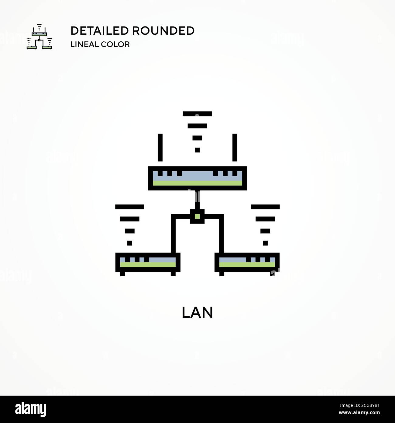 Lan vector icon. Modern vector illustration concepts. Easy to edit and ...