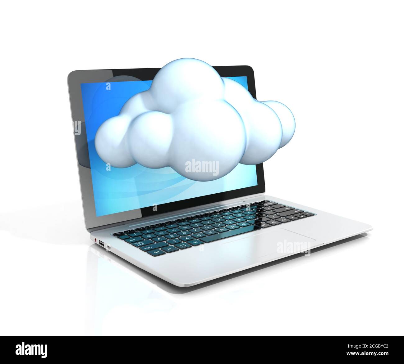 Cloud computing abstract 3d concept Stock Photo - Alamy