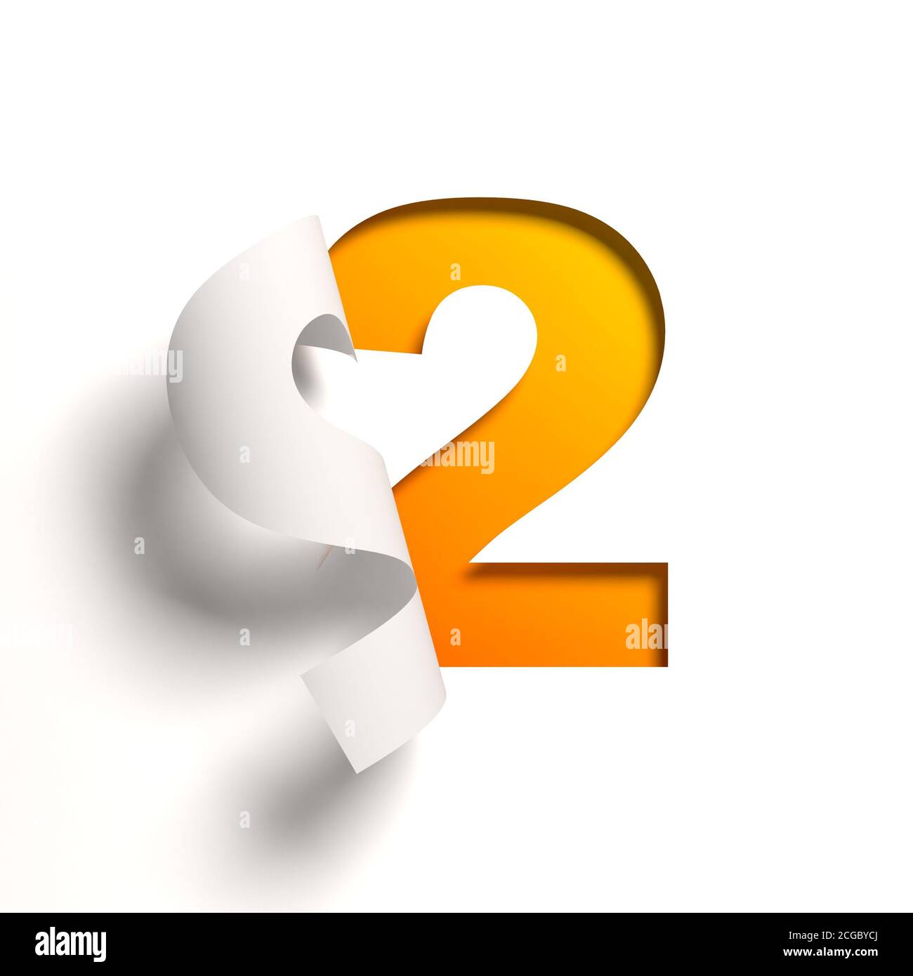 Number paper cut out Cut Out Stock Images & Pictures - Alamy