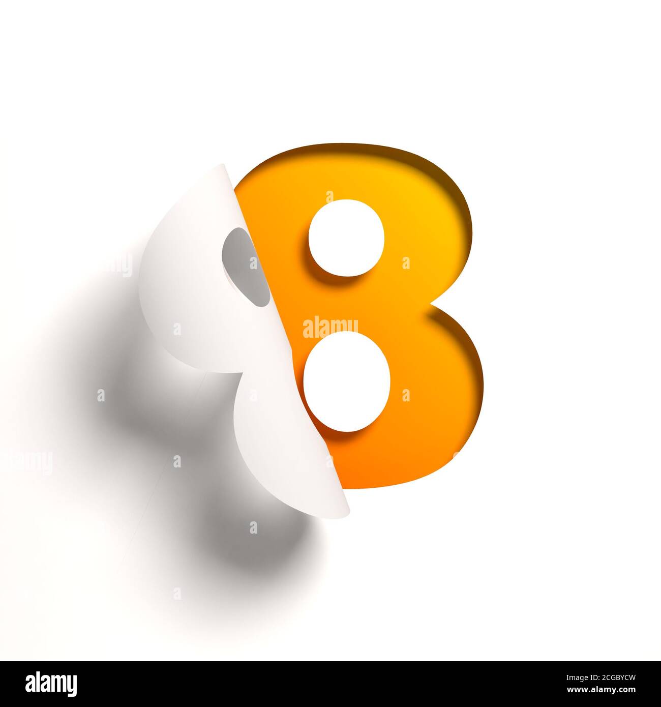 Number paper cut out Cut Out Stock Images & Pictures - Alamy