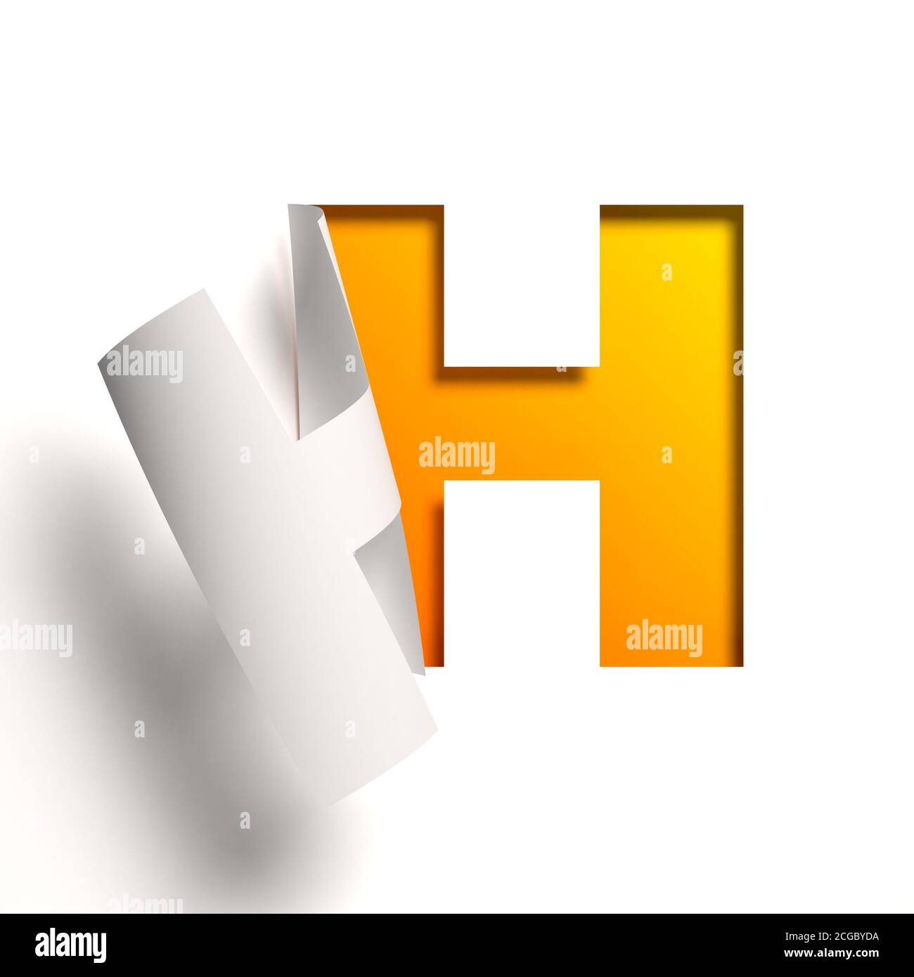 Paper h Cut Out Stock Images & Pictures - Alamy