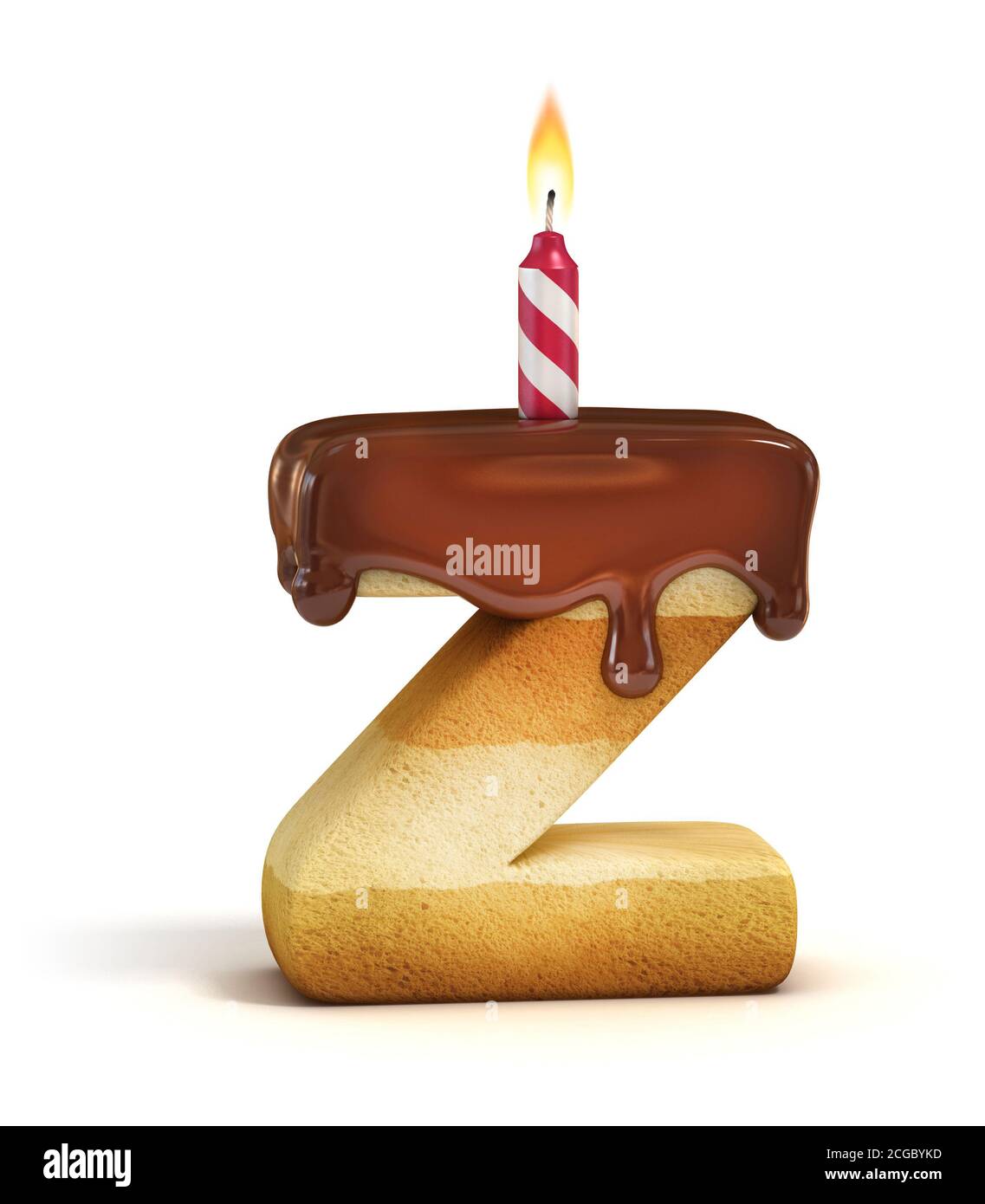 Birthday cake font letter Z Stock Photo - Alamy