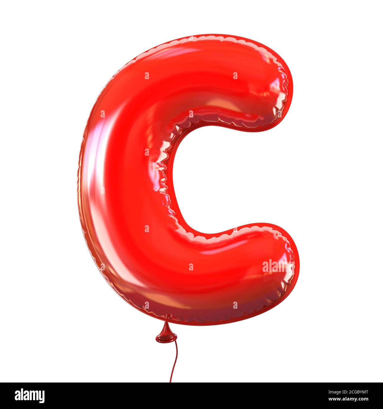 Red balloon font letter C Stock Photo - Alamy