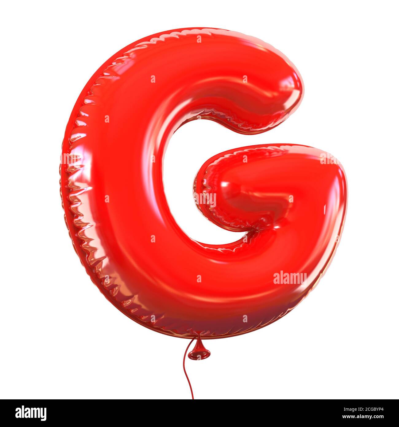 Red balloon font letter G Stock Photo - Alamy