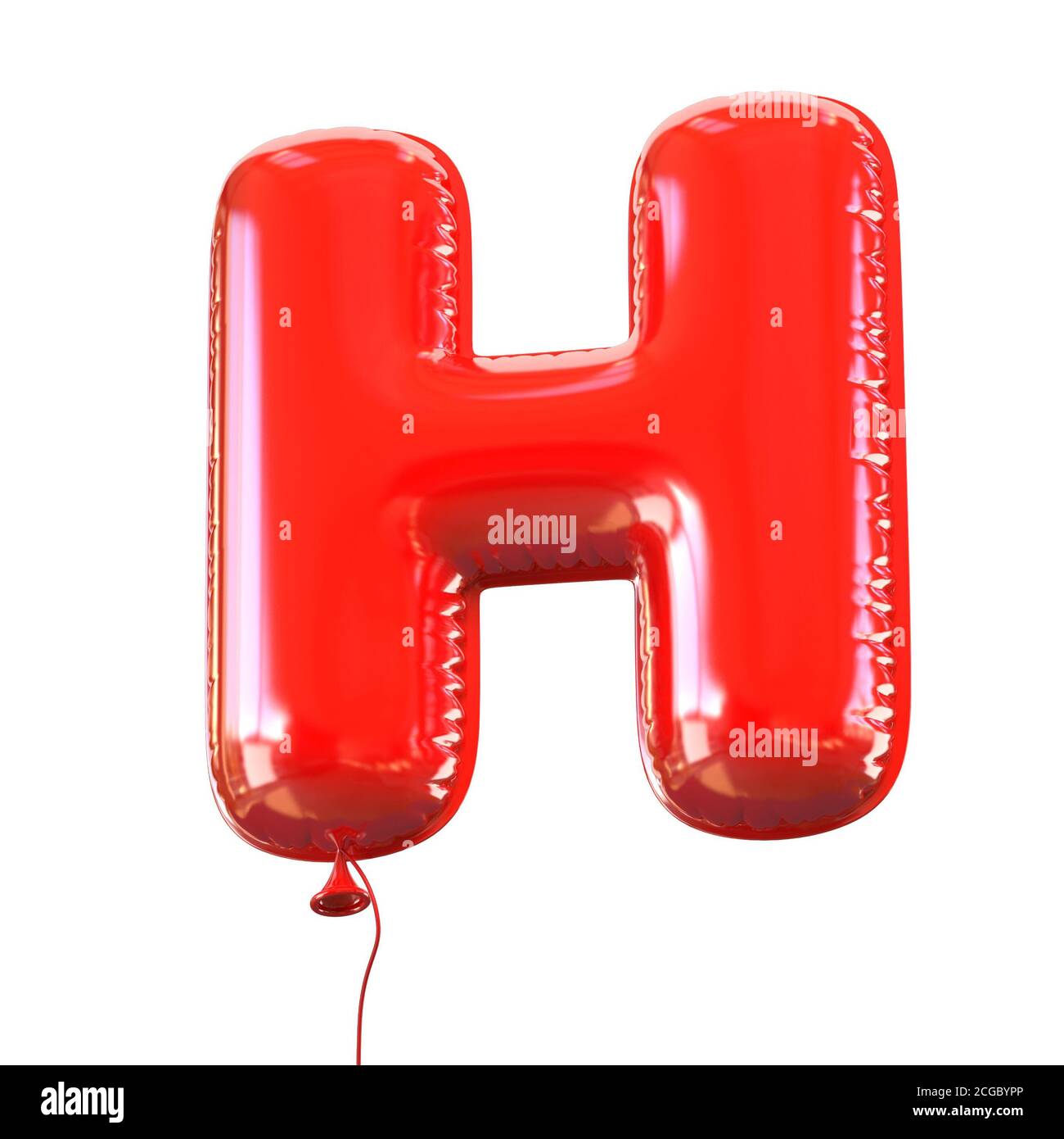 Red balloon font letter H Stock Photo - Alamy