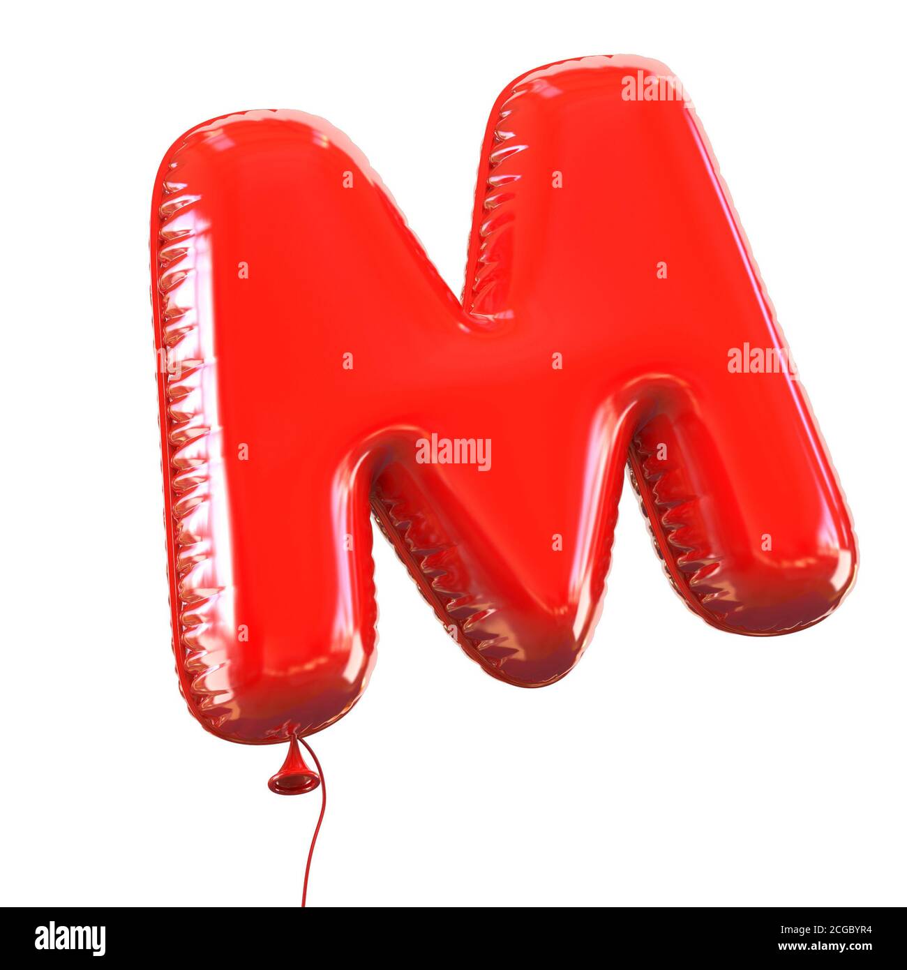 Red balloon font letter M Stock Photo - Alamy