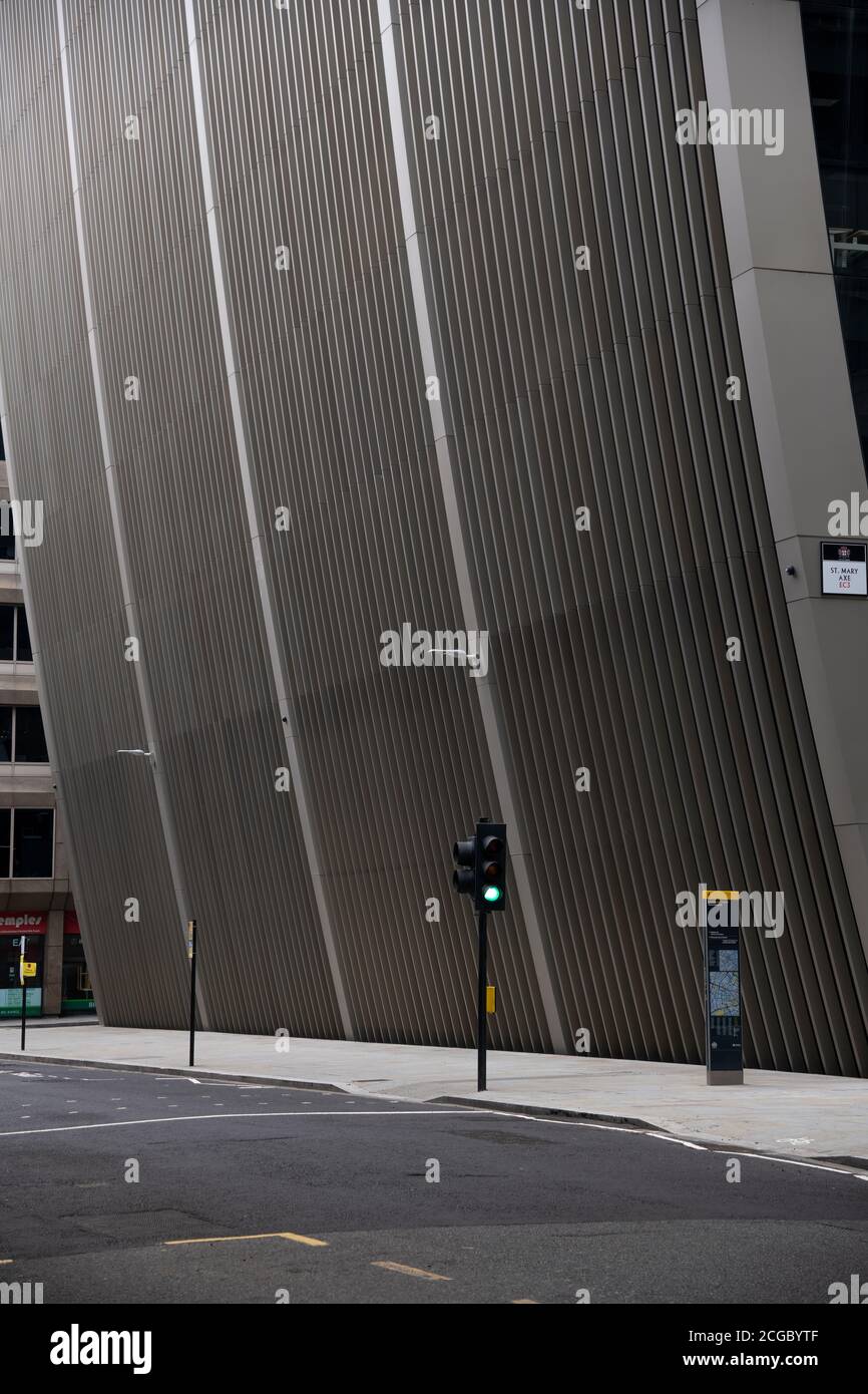 Detail of 70 St Mary Axe, office building in Central London designed by ...
