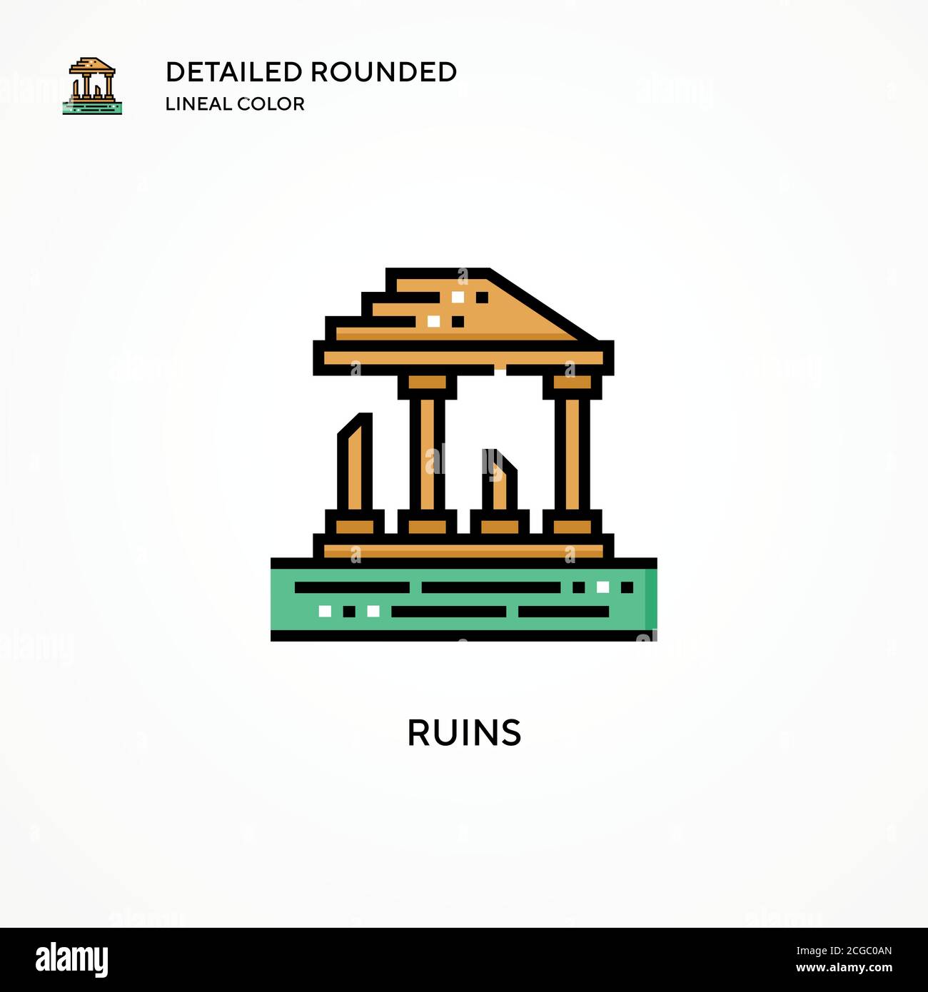 Ruins Vector Vectors High Resolution Stock Photography and Images - Alamy