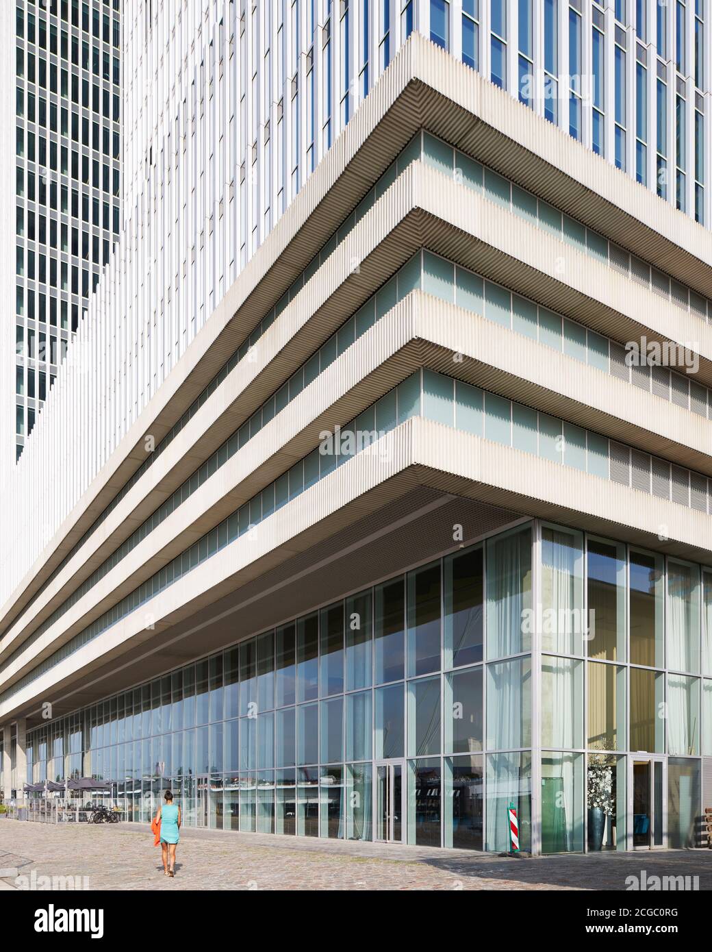 Exterior of De Rotterdam in Rotterdam, The Netherlands. Completed in ...